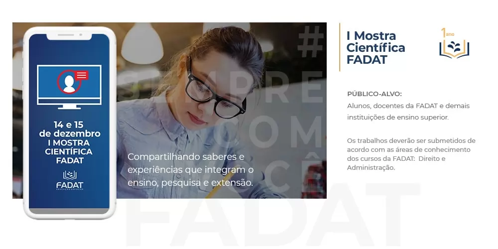 I MOSTRA CIENTÍFICA FADAT - Faculdade Dom Adélio Tomasin - FADAT