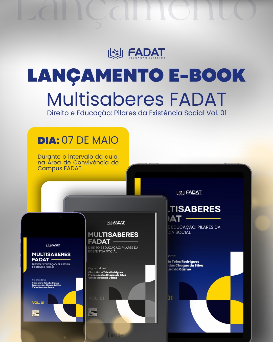 FADAT lança E-book MultiSaberes com produções acadêmicas de docentes ...